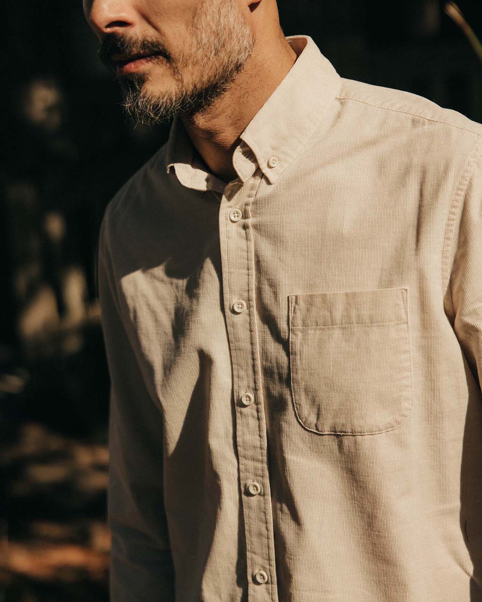 The Jack in Heather Oat Pincord | Taylor Stitch