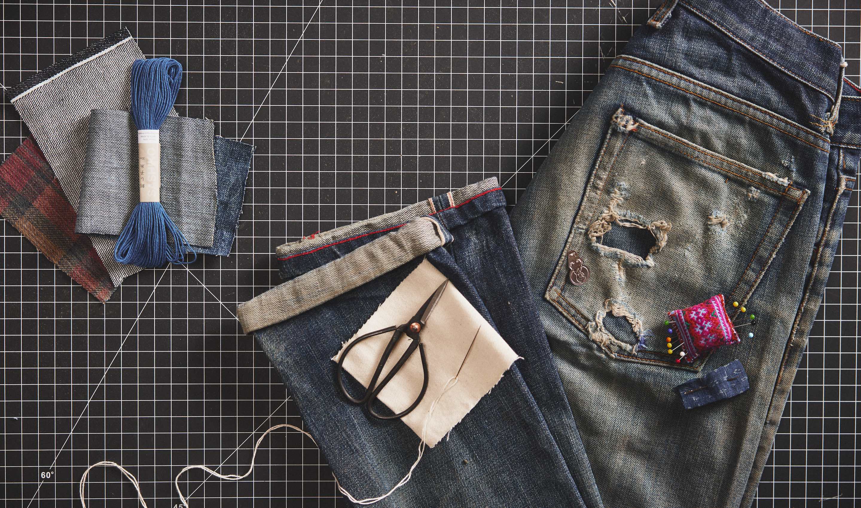 How to Patch Jeans: The Art of Sashiko Mending | Taylor Stitch Journal