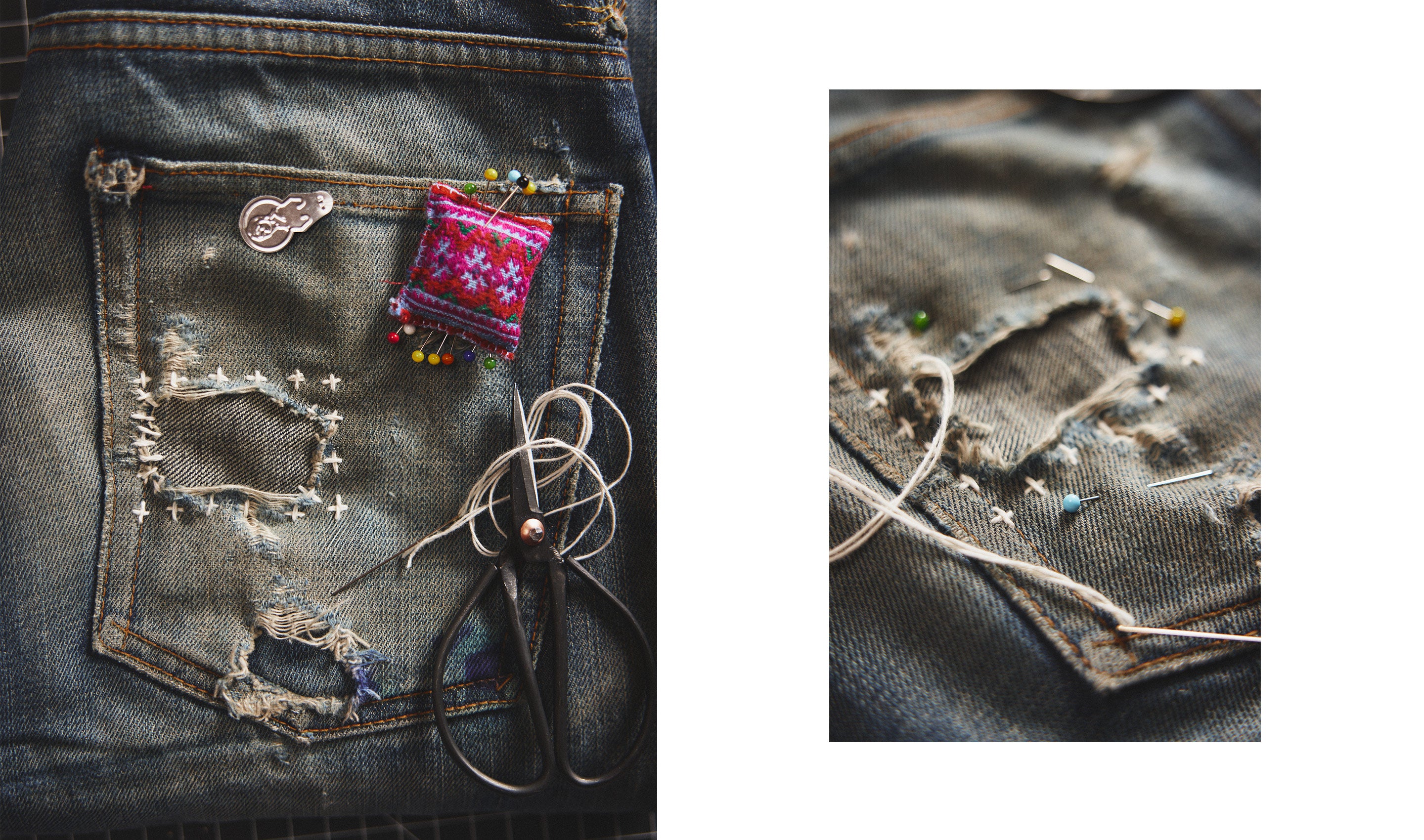 How to Patch Jeans: The Art of Sashiko Mending | Taylor Stitch Journal