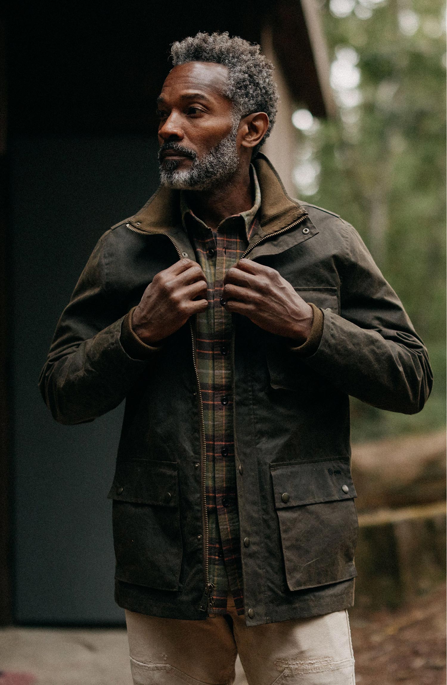 The Clutch Jacket in Soil Waxed Canvas | Taylor Stitch