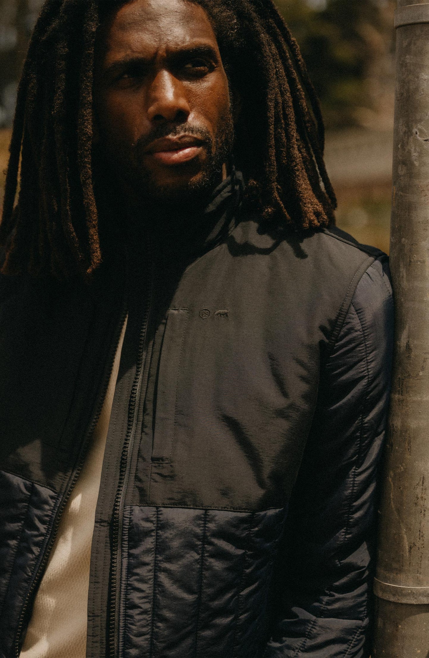 The Ember Jacket in Dark Navy Quilted Nylon | Taylor Stitch