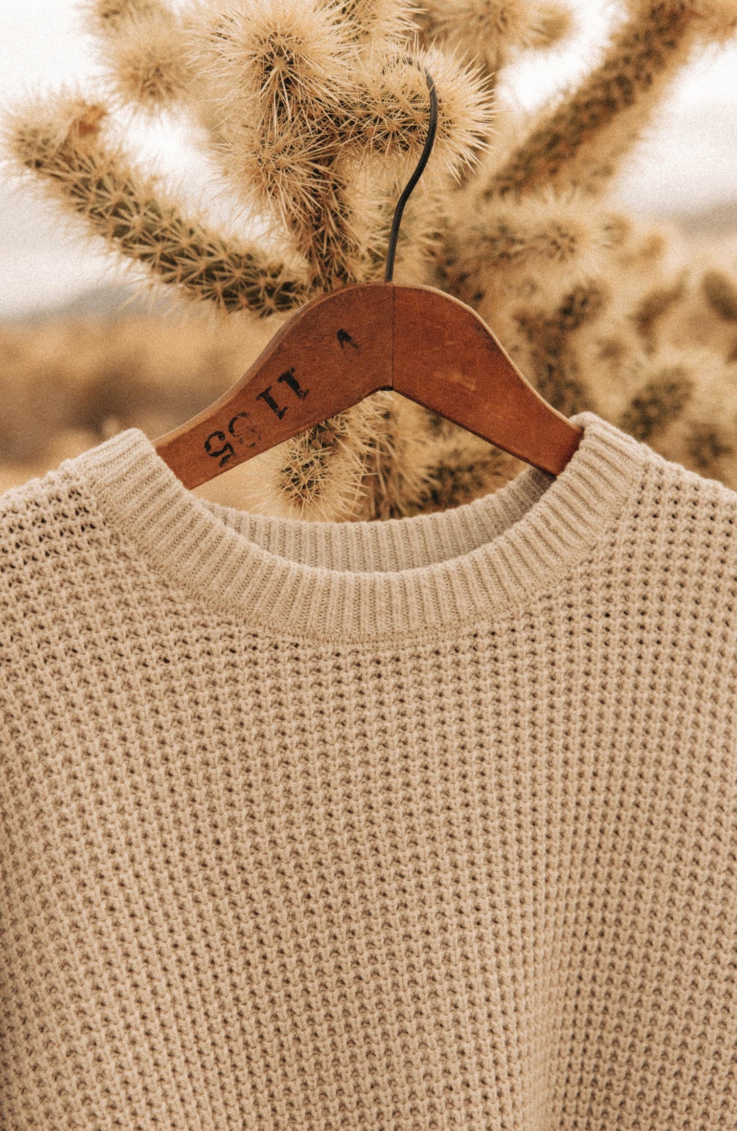 The Ranger Sweater in Heather Fog Linen Waffle | Taylor Stitch