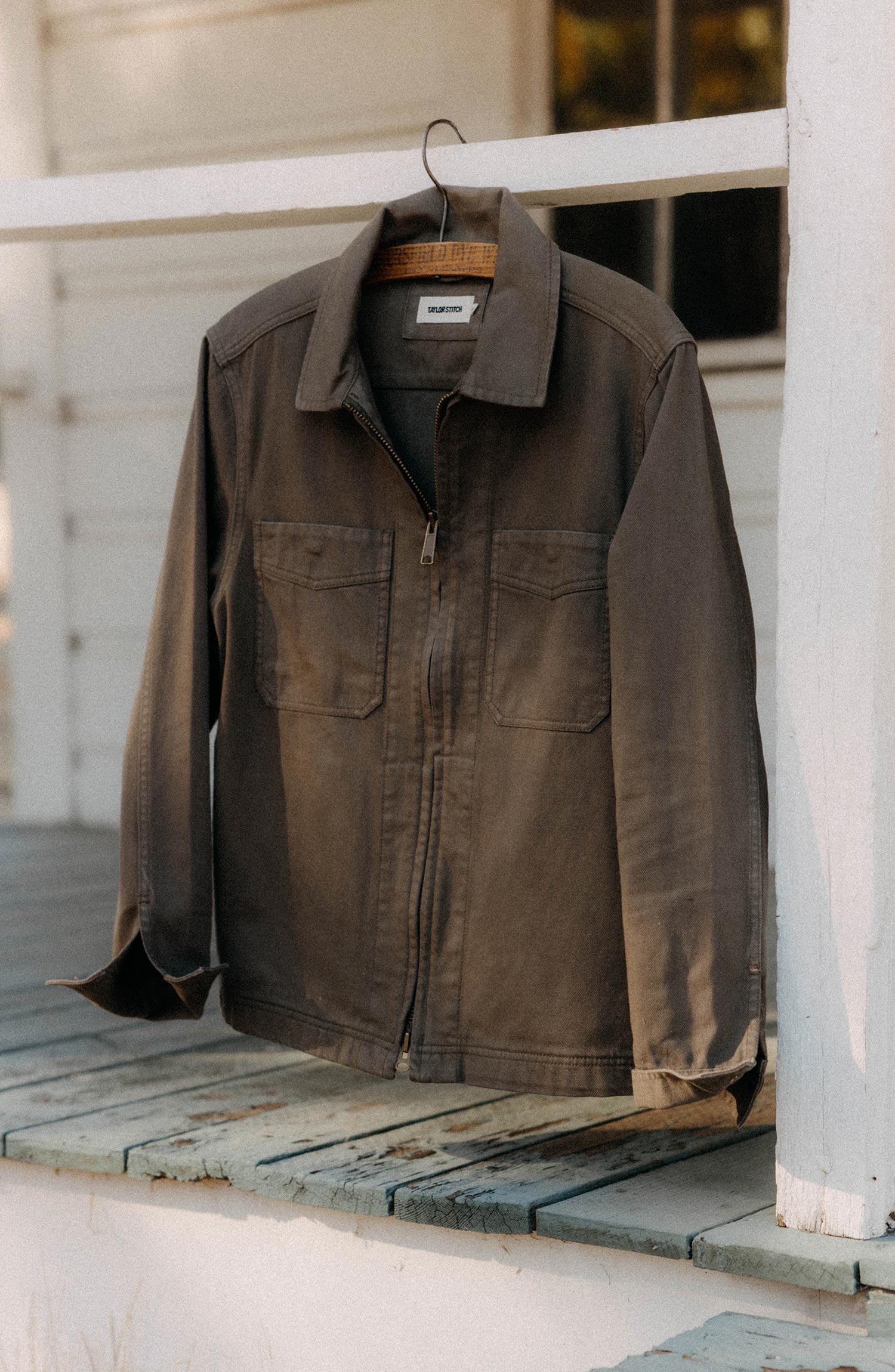 The Station Jacket in Fatigue Olive Broken Twill | Taylor Stitch