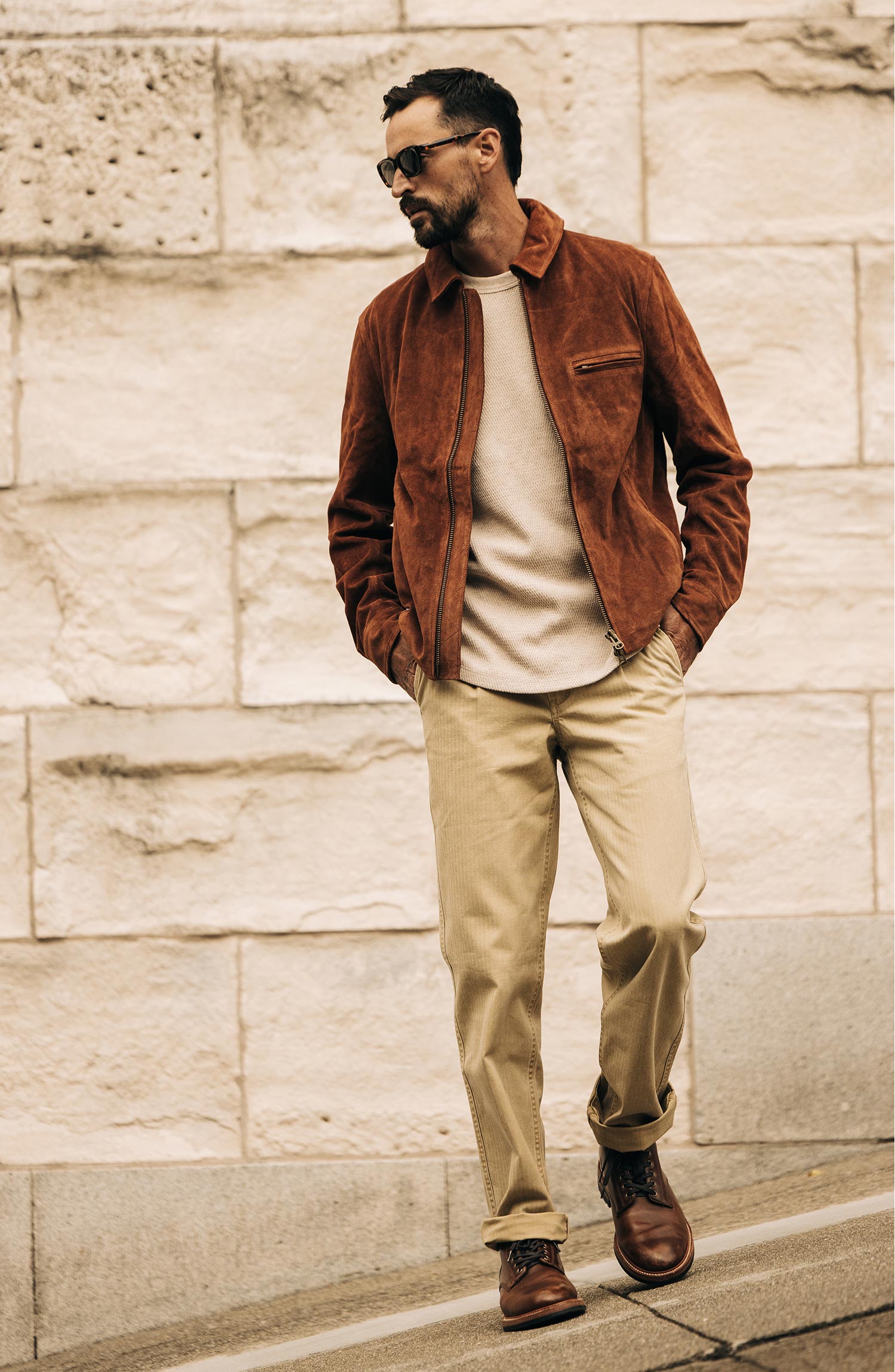 The Wyatt Jacket in Chocolate Suede | Taylor Stitch