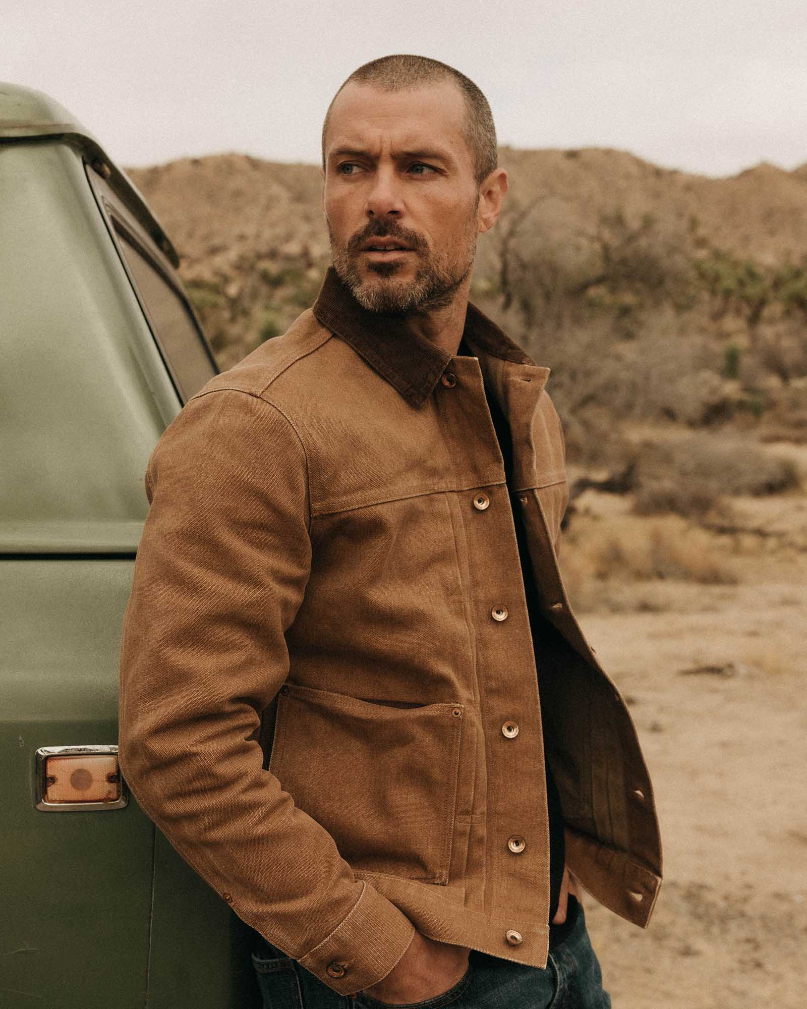 The Ryder Jacket in Tobacco Chipped Canvas | Taylor Stitch