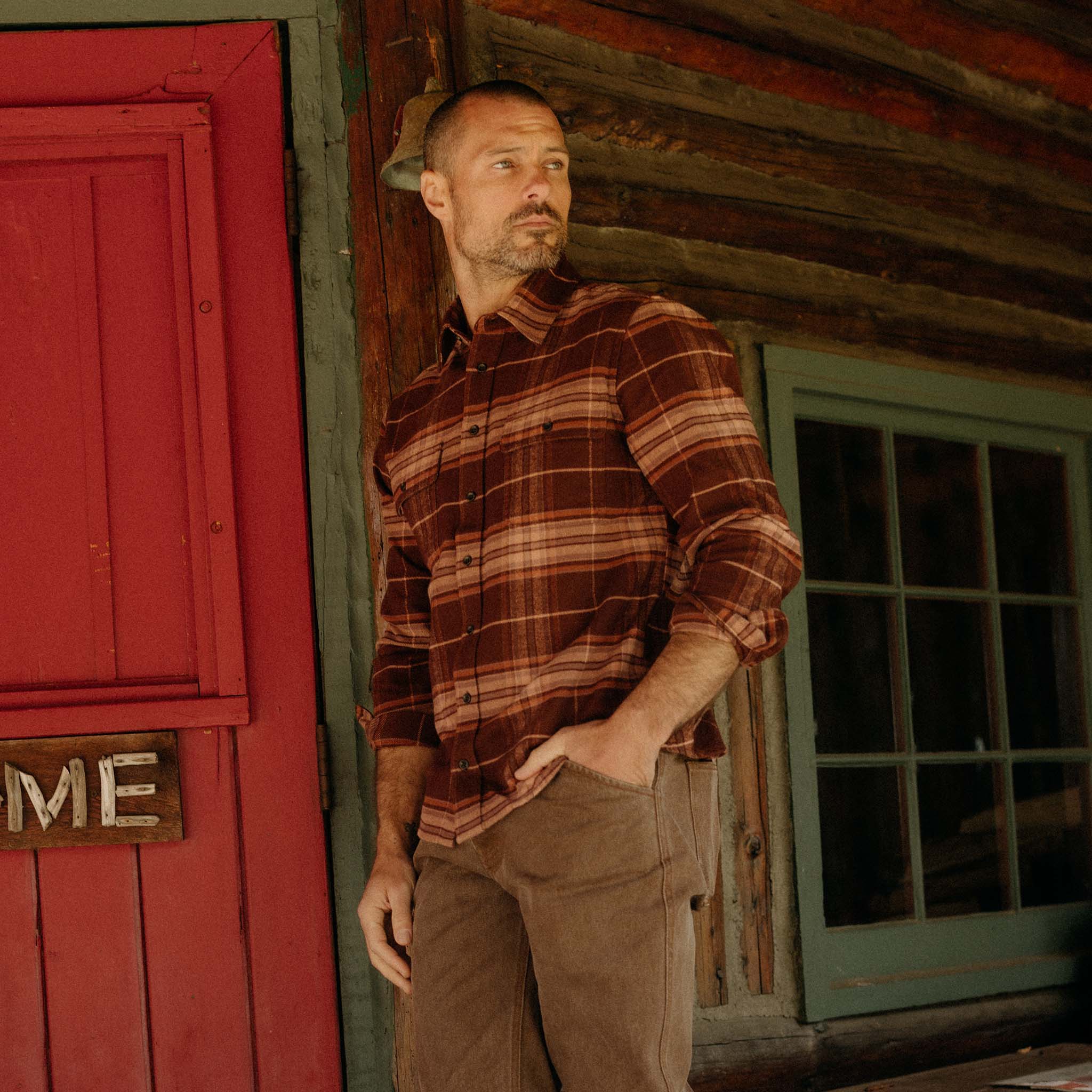 The Ledge Shirt in Chestnut Plaid | Taylor Stitch - Classic Men’s Clothing