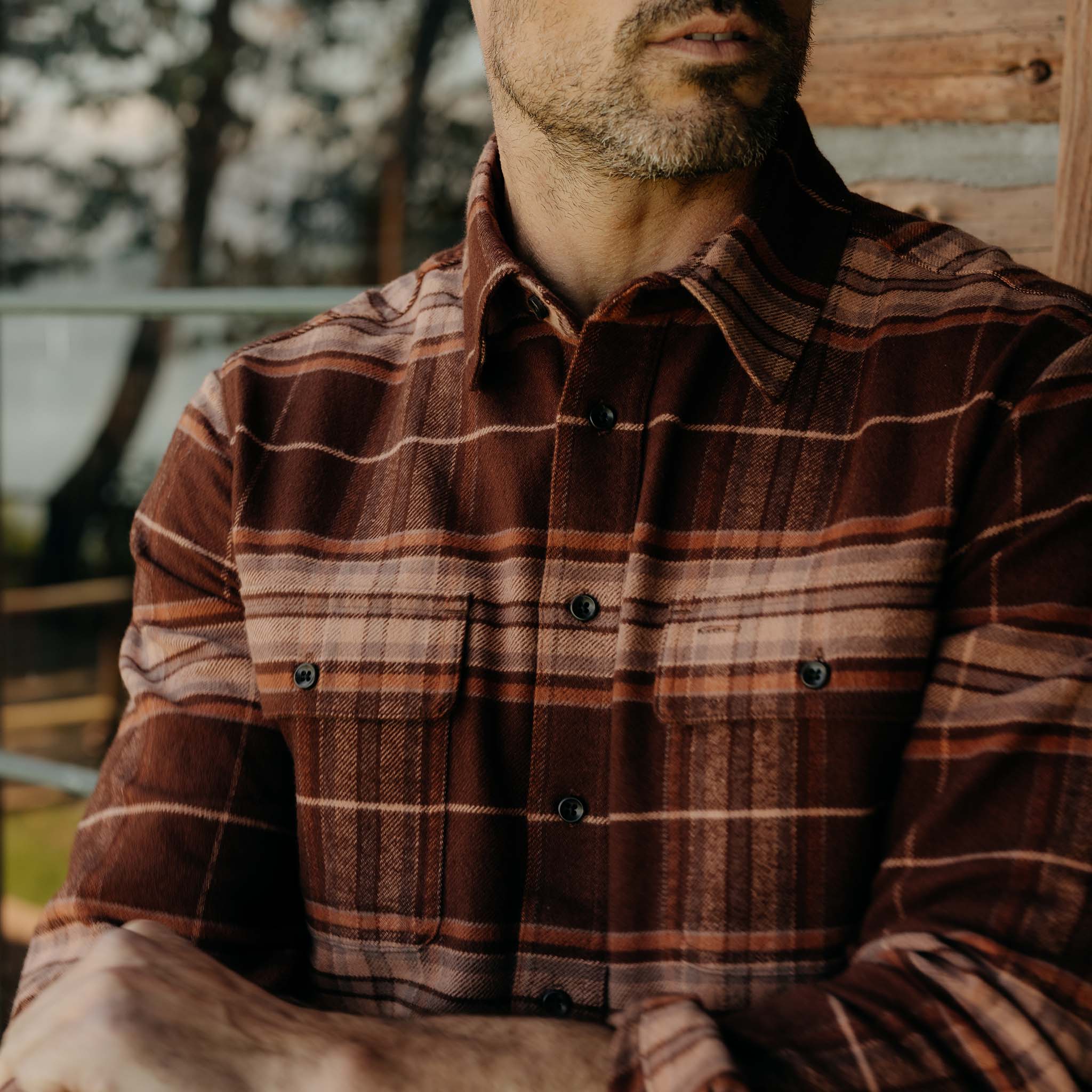 The Ledge Shirt in Chestnut Plaid | Taylor Stitch - Classic Men’s Clothing