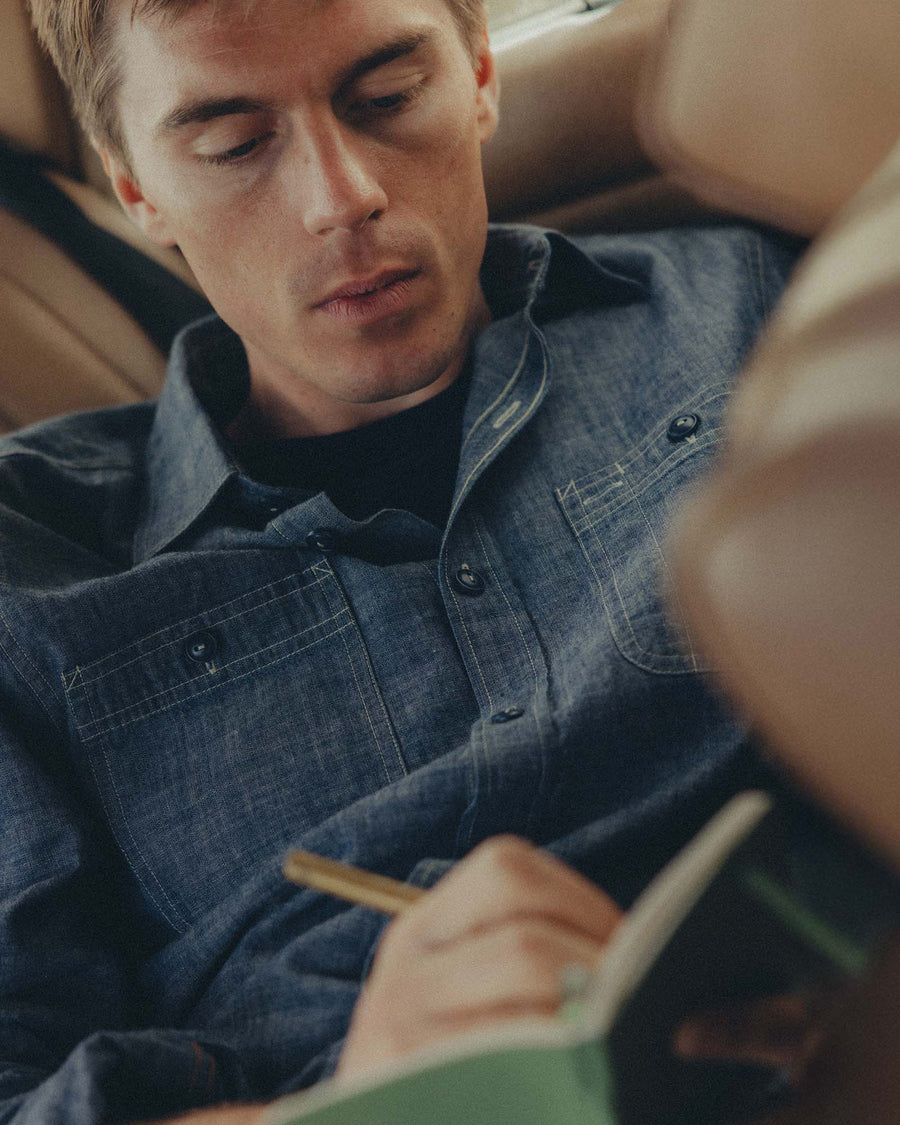 The Foundry Shirt in Rinsed Indigo Chambray | Taylor Stitch