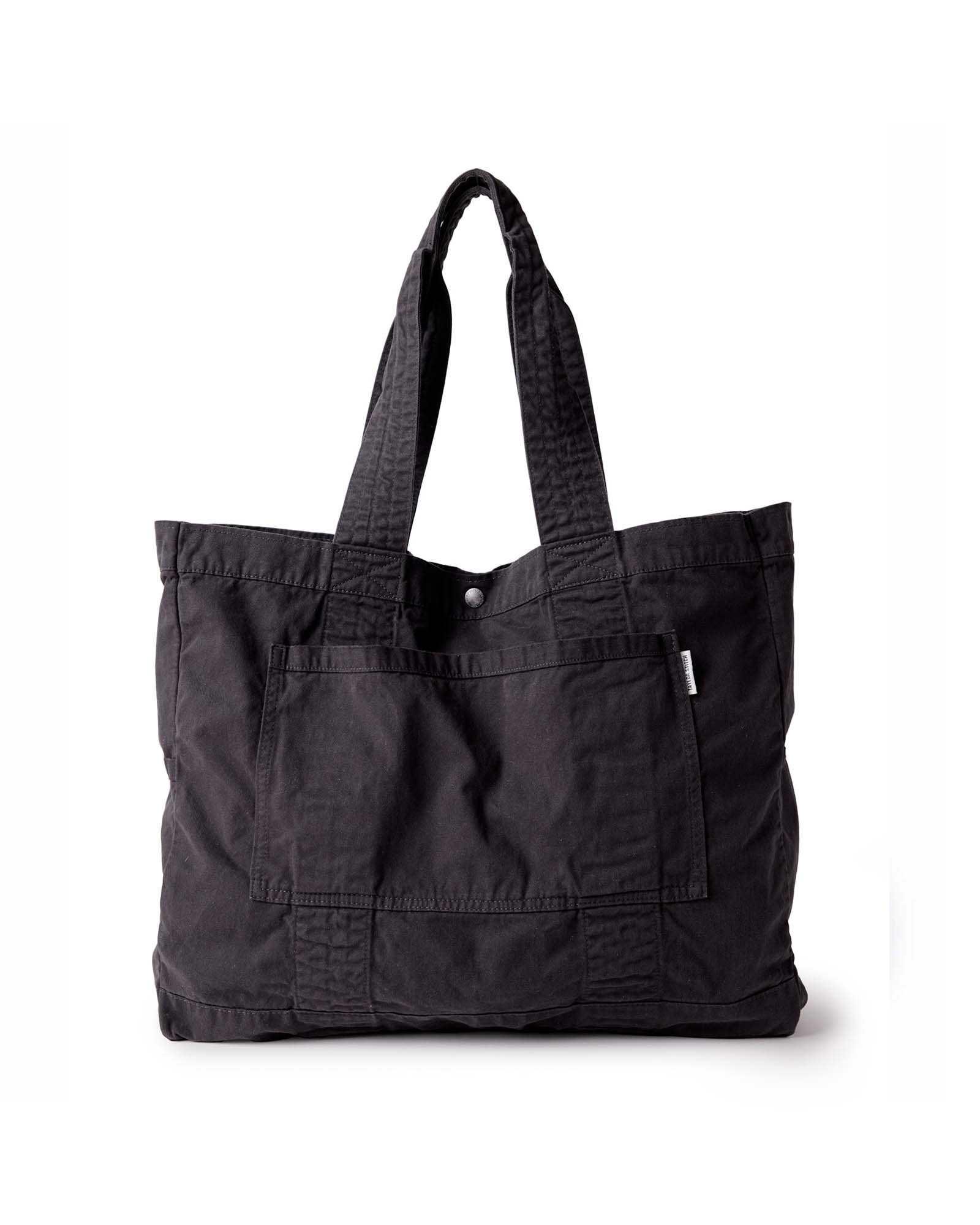 The Foundation Tote in Organic Faded Black | Taylor Stitch