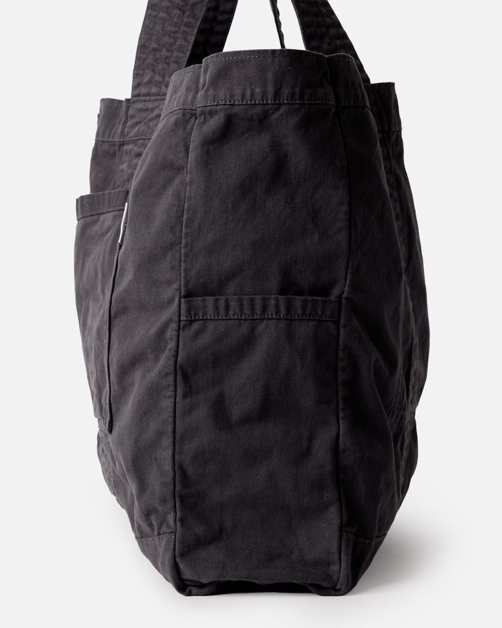 The Foundation Tote in Organic Faded Black | Taylor Stitch