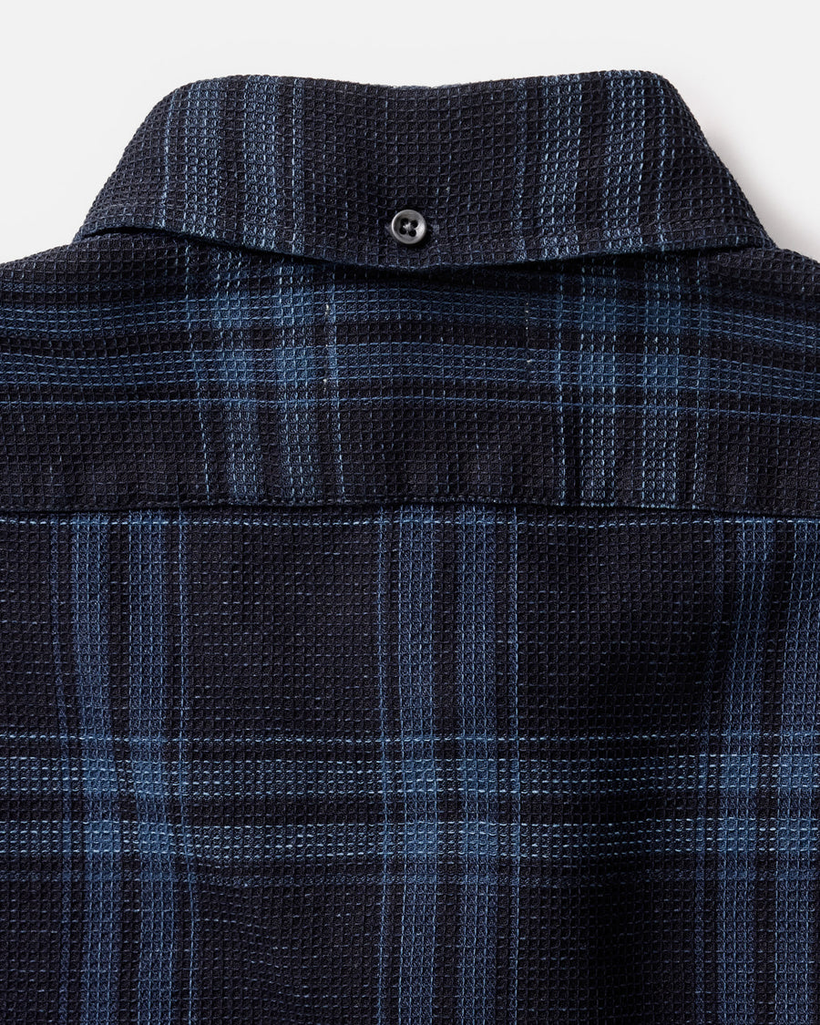 The Jack in Deep Indigo Plaid Waffle | Taylor Stitch