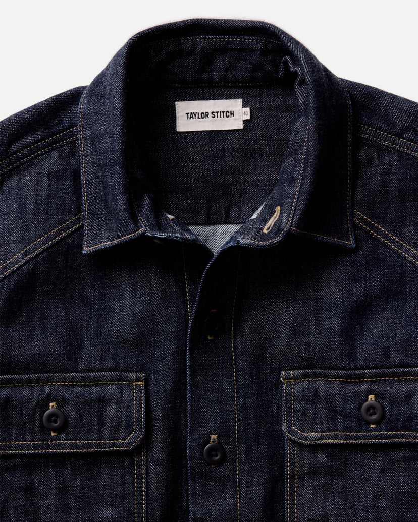 The Shop Shirt in Rinsed Indigo Selvedge | Taylor Stitch