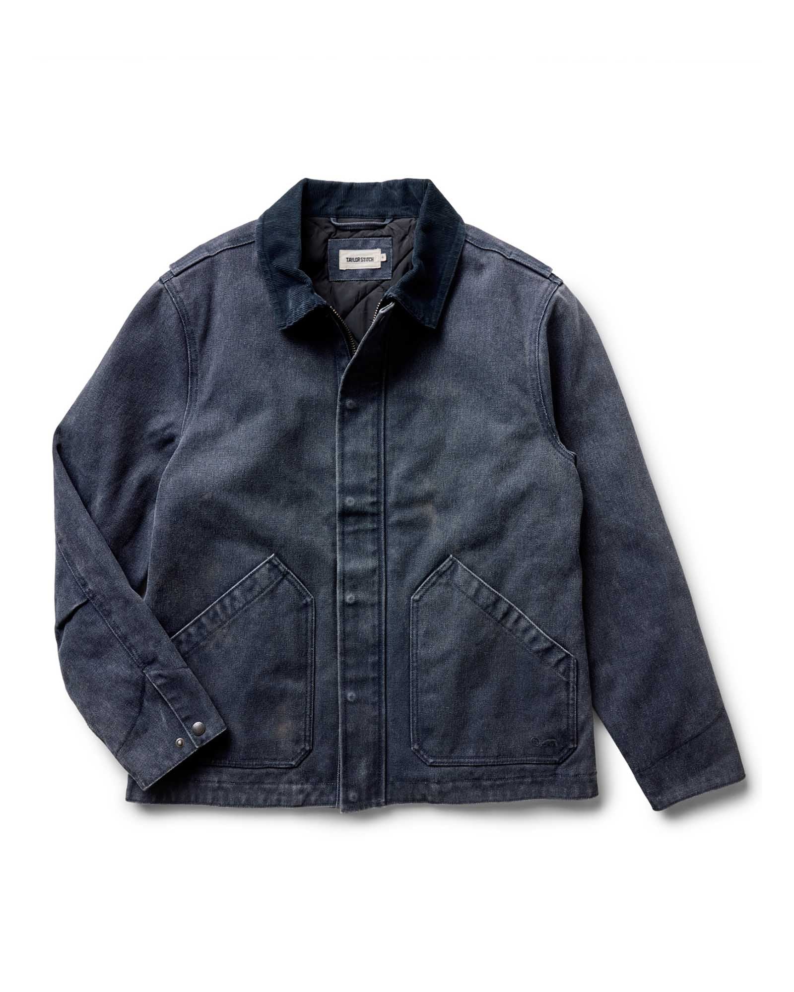 The Workhorse Jacket in Navy Chipped Canvas | Taylor Stitch