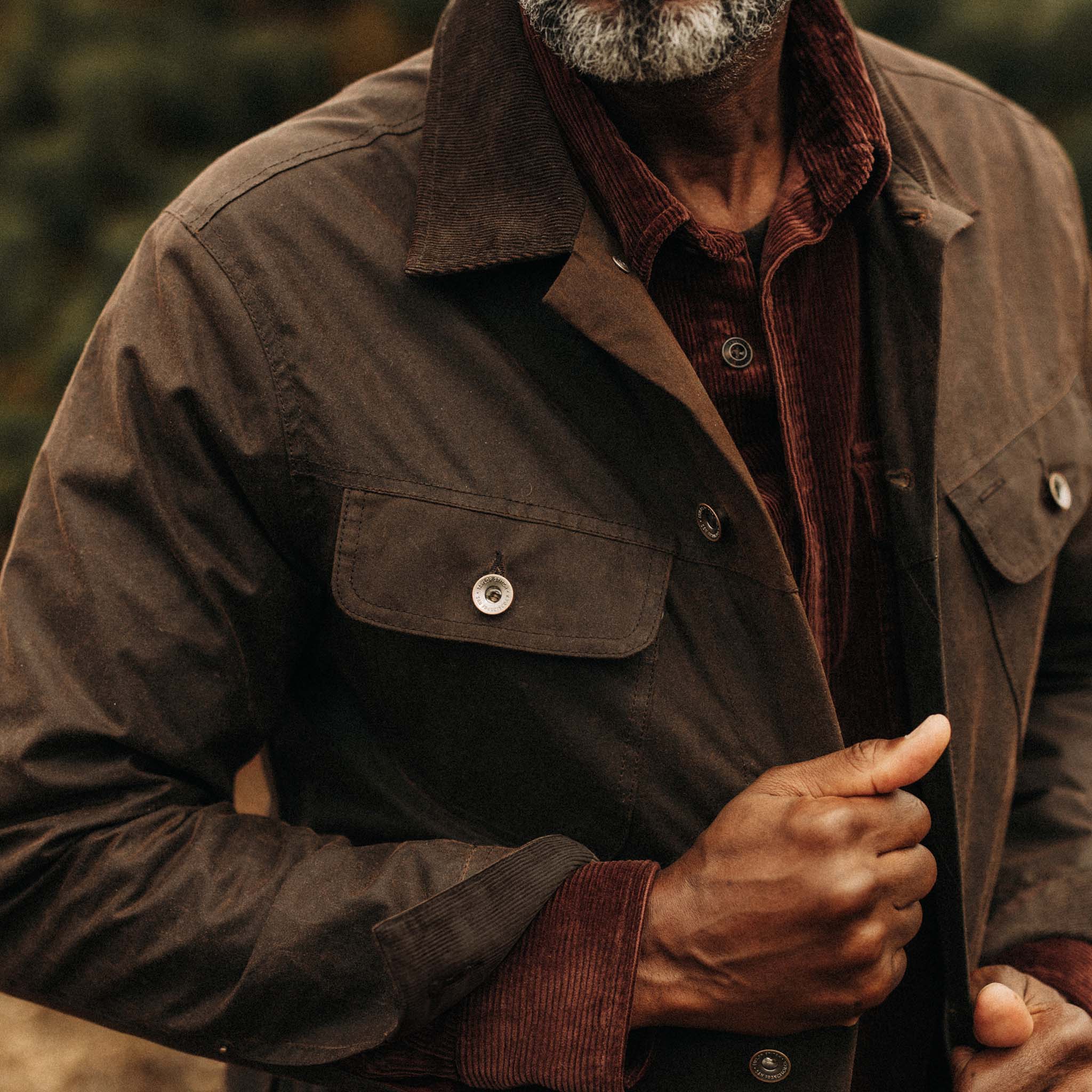 The Long Haul Jacket in Dark Khaki Waxed Canvas | Taylor Stitch