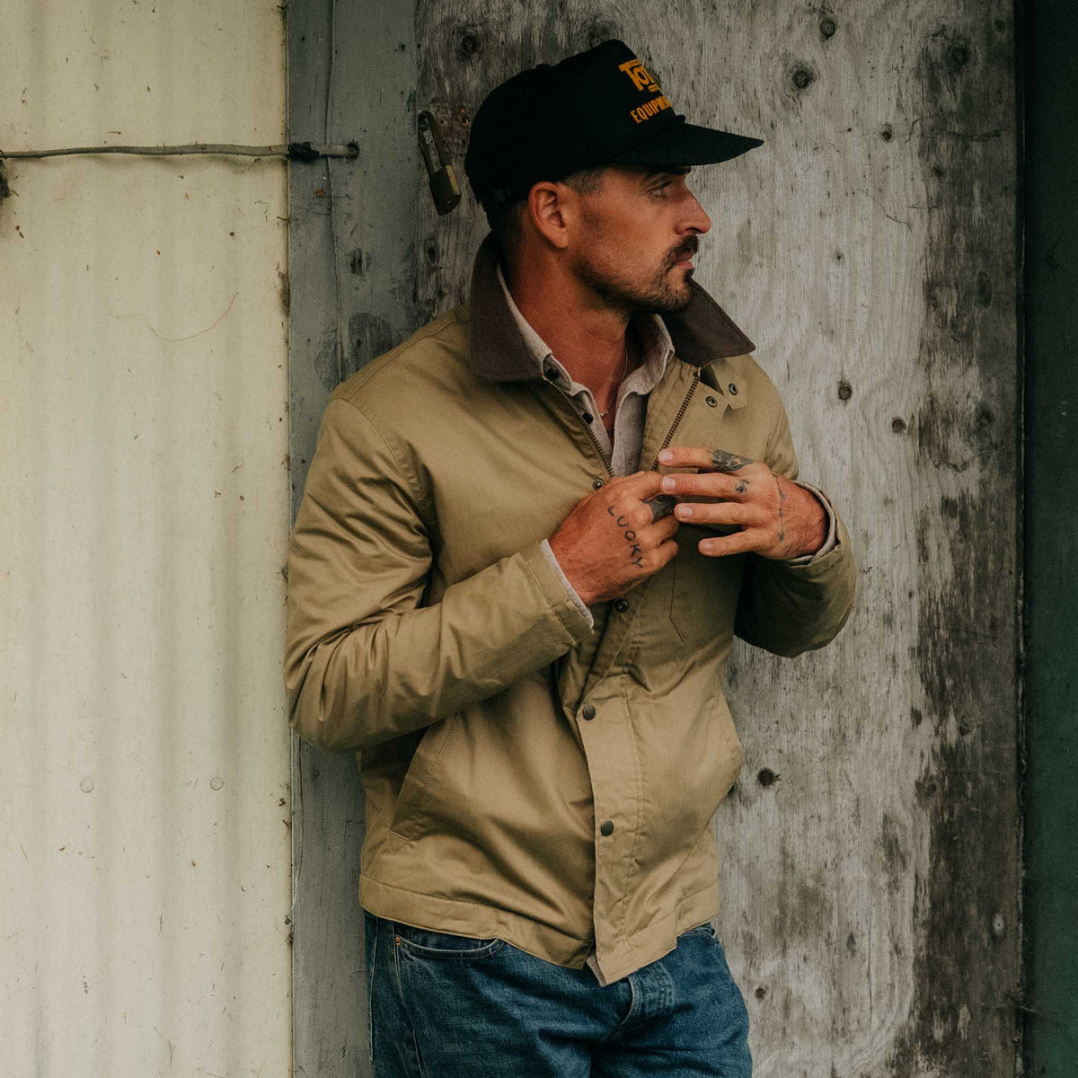 The Deck Jacket in Khaki Dry Wax | Taylor Stitch - Classic Men’s Clothing