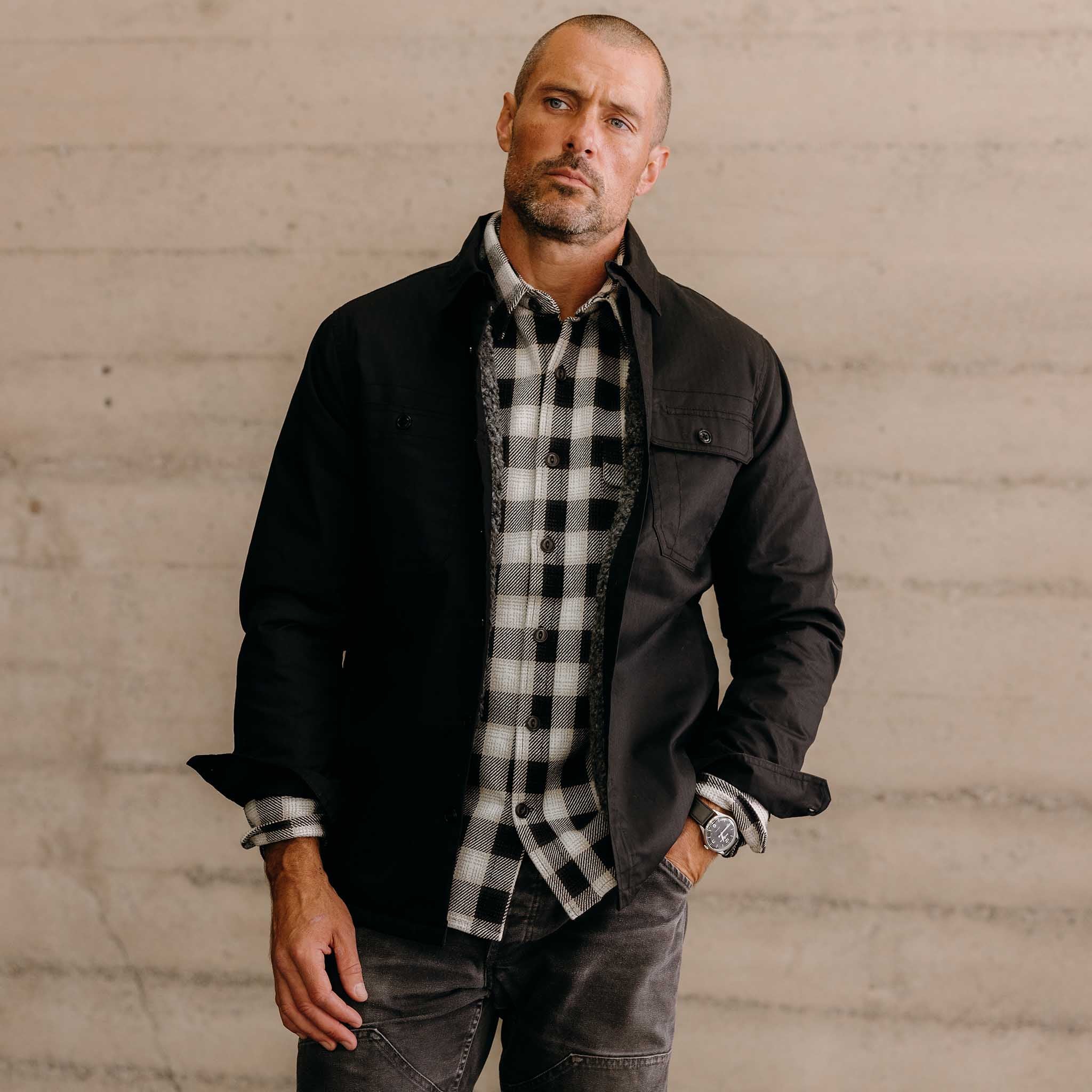 The Fender Jacket in Coal Dry Wax | Taylor Stitch - Classic Men’s Clothing