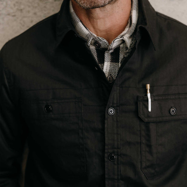 The Fender Jacket in Coal Dry Wax | Taylor Stitch - Classic Men’s Clothing
