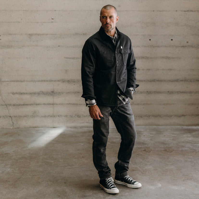 The Fender Jacket in Coal Dry Wax | Taylor Stitch - Classic Men’s Clothing