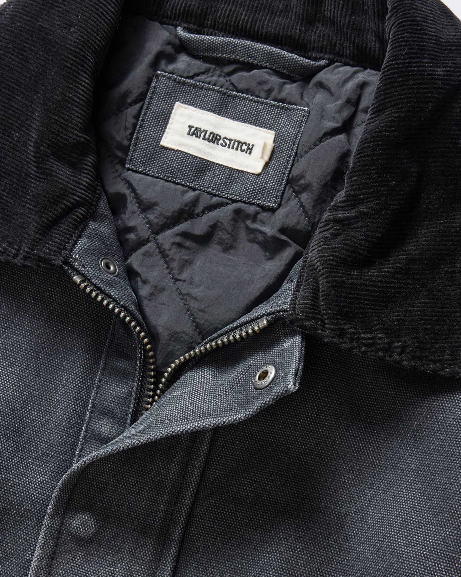 The Workhorse Jacket in Coal Chipped Canvas | Taylor Stitch