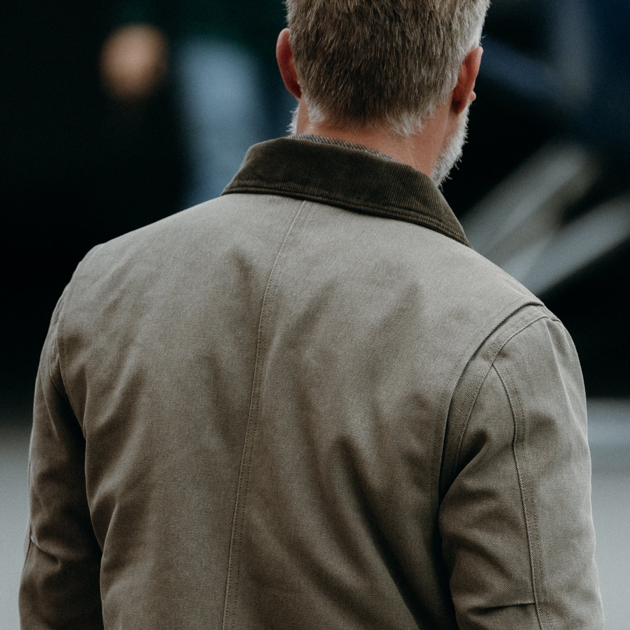 The Workhorse Jacket in Stone Chipped Canvas | Taylor Stitch