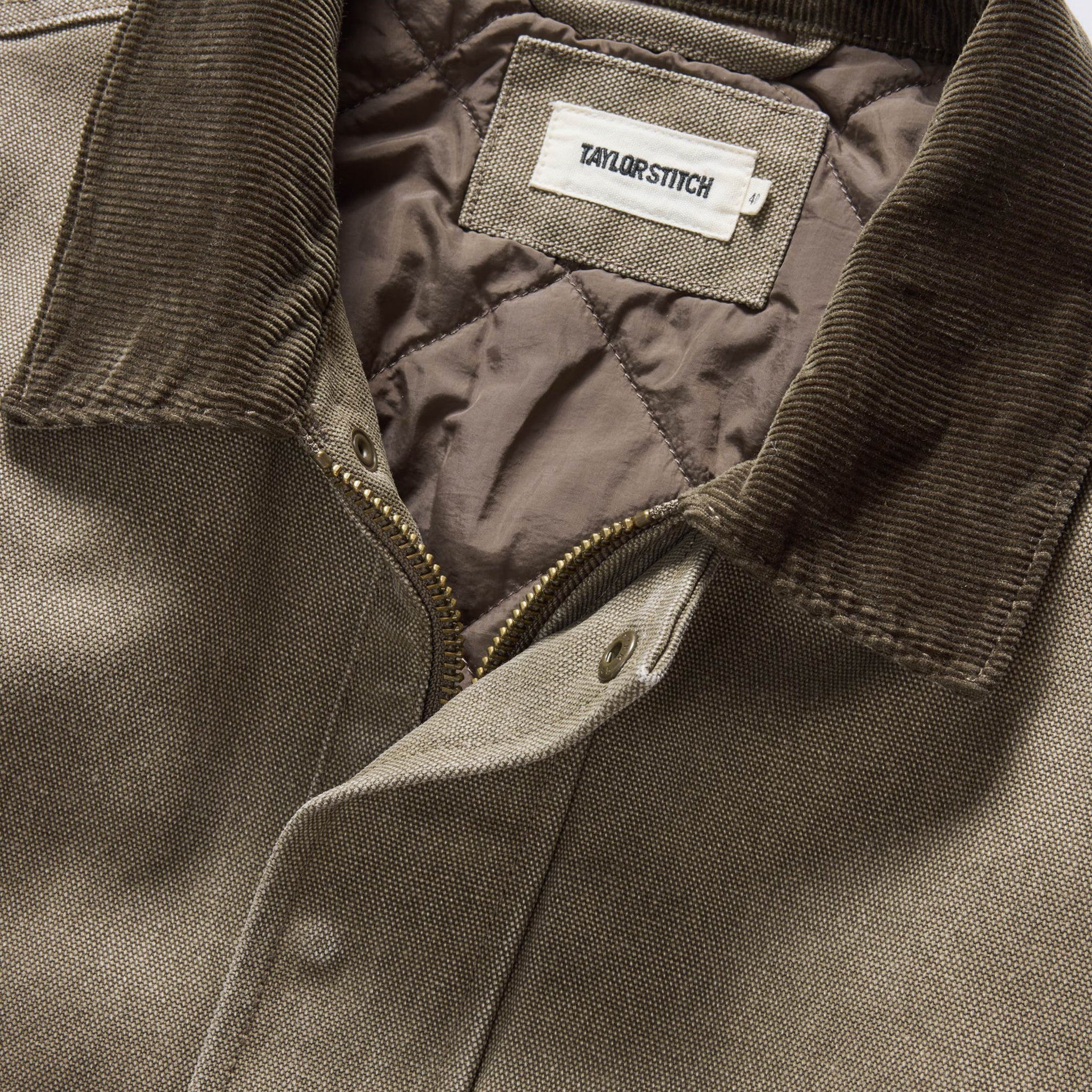 The Workhorse Jacket in Stone Chipped Canvas | Taylor Stitch