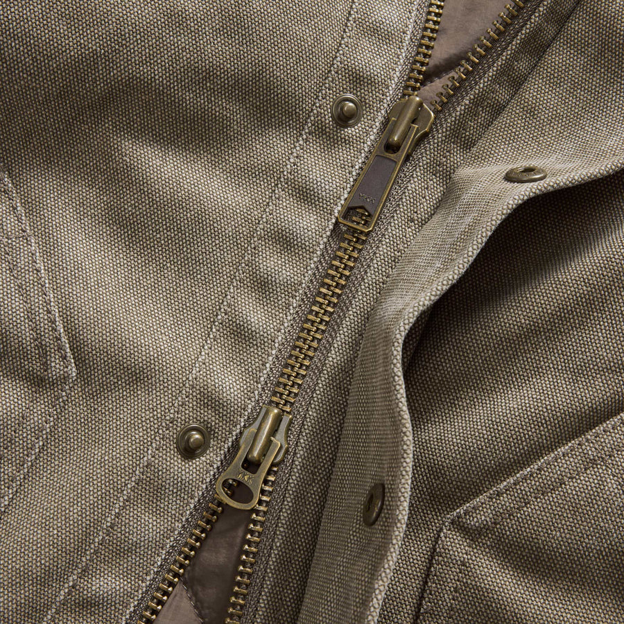 The Workhorse Jacket in Stone Chipped Canvas | Taylor Stitch