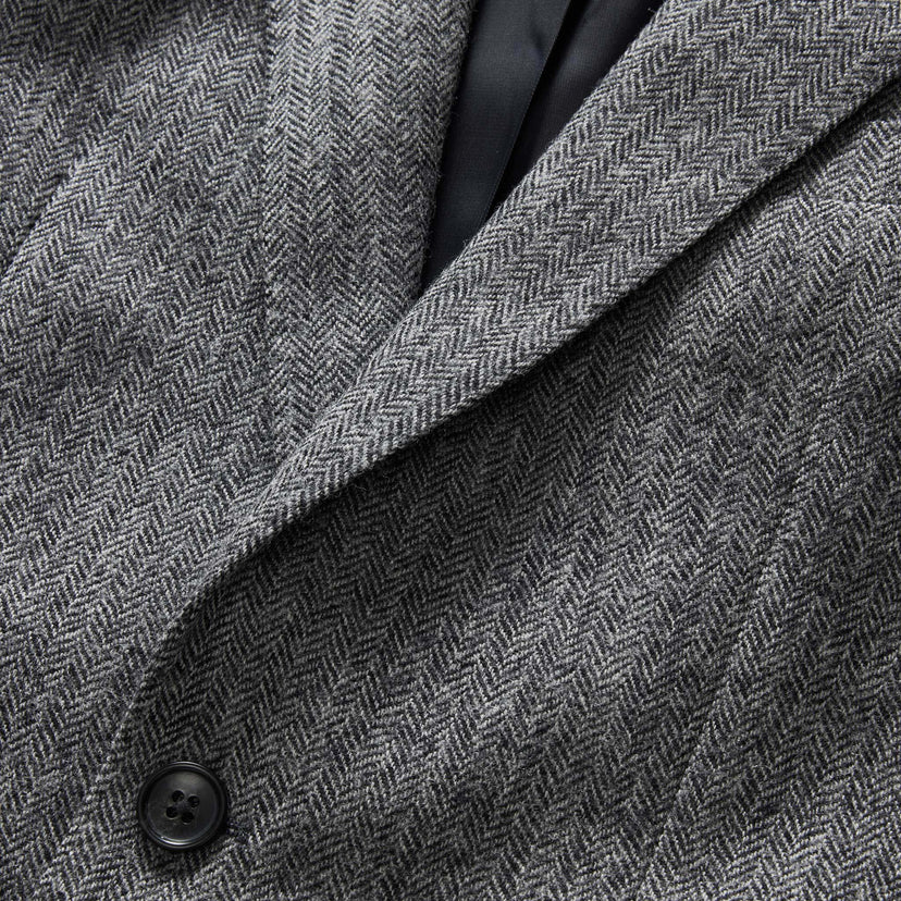 The Stevens Sportcoat in Slate Herringbone Wool | Taylor Stitch