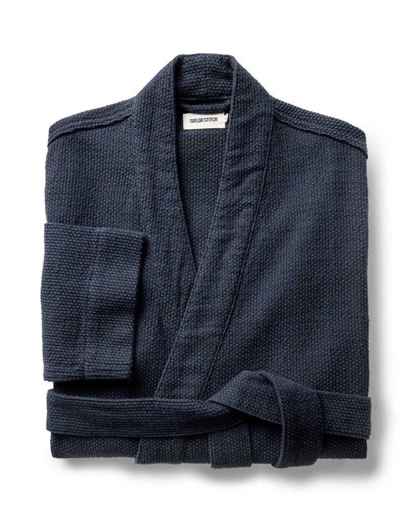 The Apres Robe in Navy Sashiko | Taylor Stitch