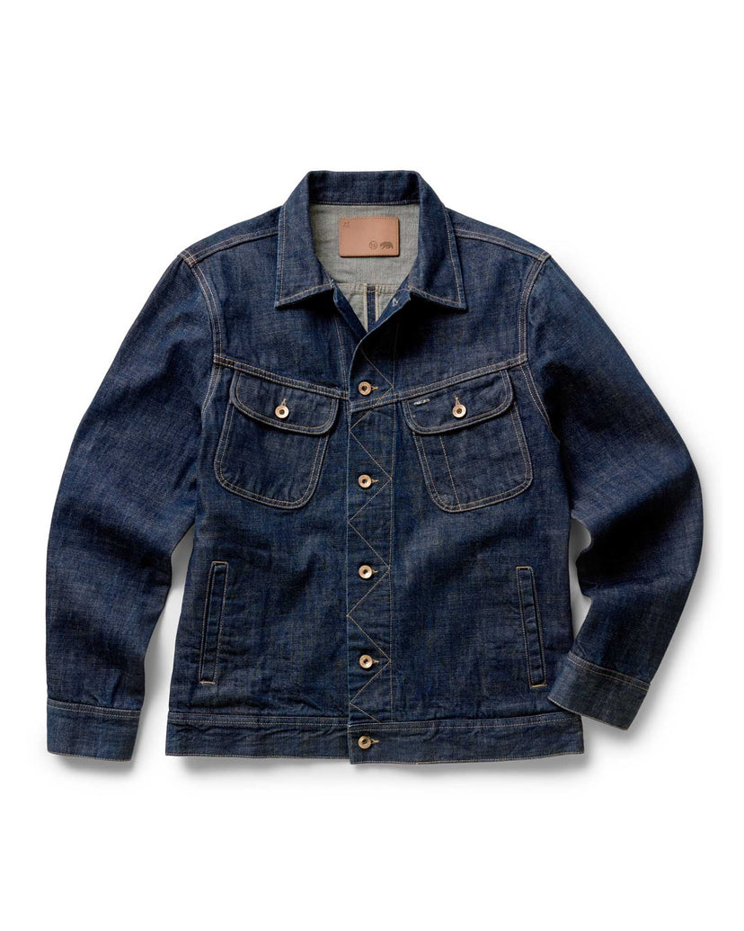The Long Haul Jacket in Rinsed Organic Selvedge | Taylor Stitch