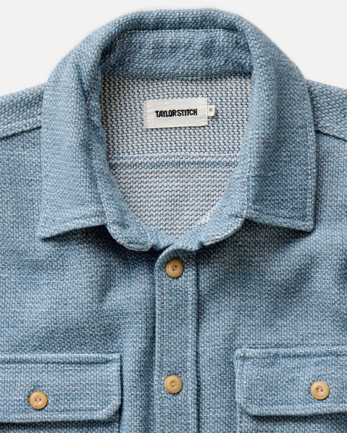 The Division Shirt in Washed Indigo Sashiko | Taylor Stitch