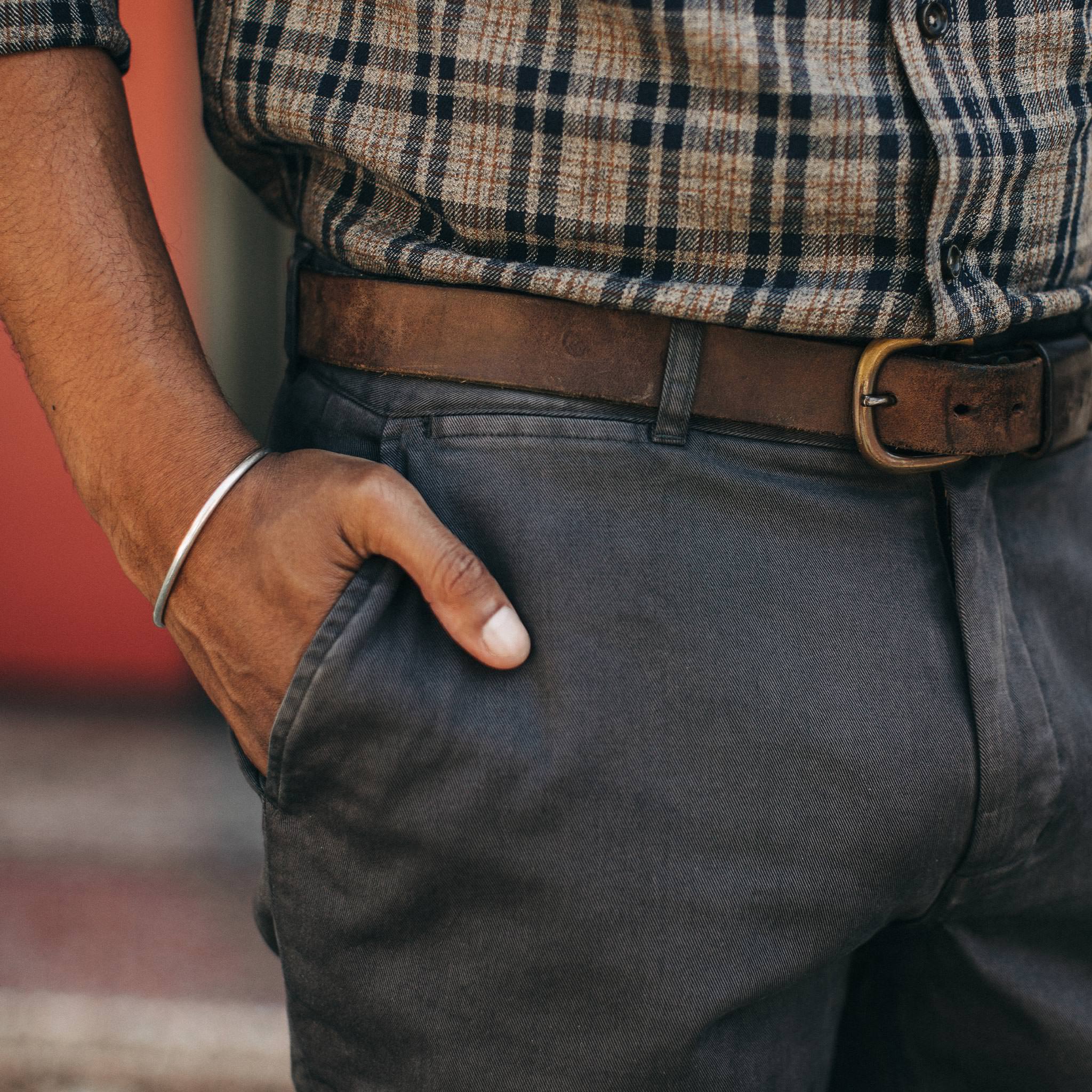 The Democratic Foundation Chino Pant in Organic Coal | Taylor Stitch