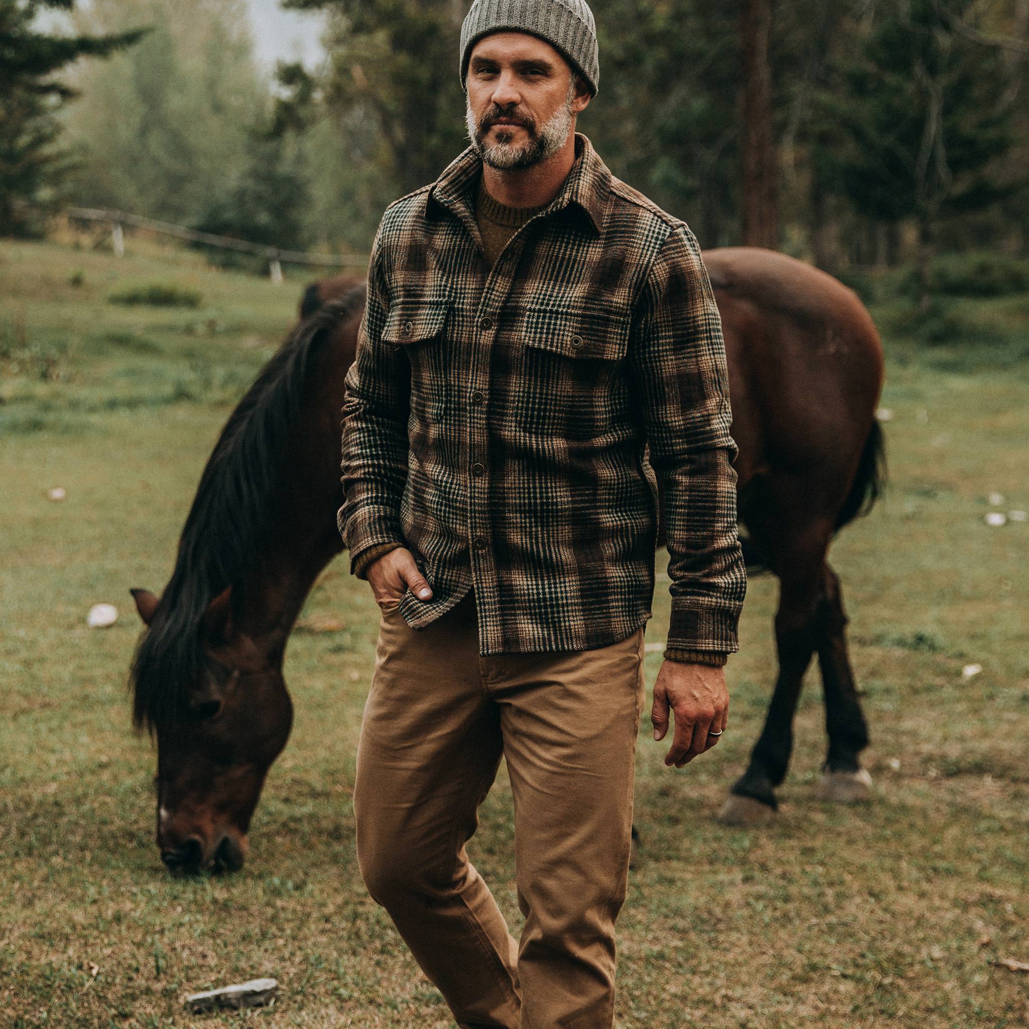 The Explorer Shirt in Tan Plaid | Taylor Stitch