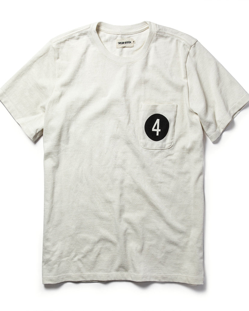 The FourtillfourHeavy Bag Tee in Natural | Taylor Stitch