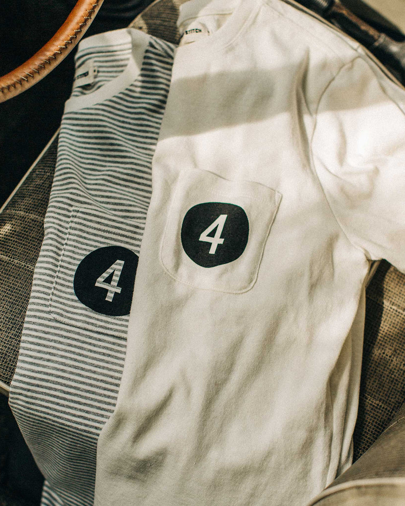 The FourtillfourHeavy Bag Tee in Natural | Taylor Stitch