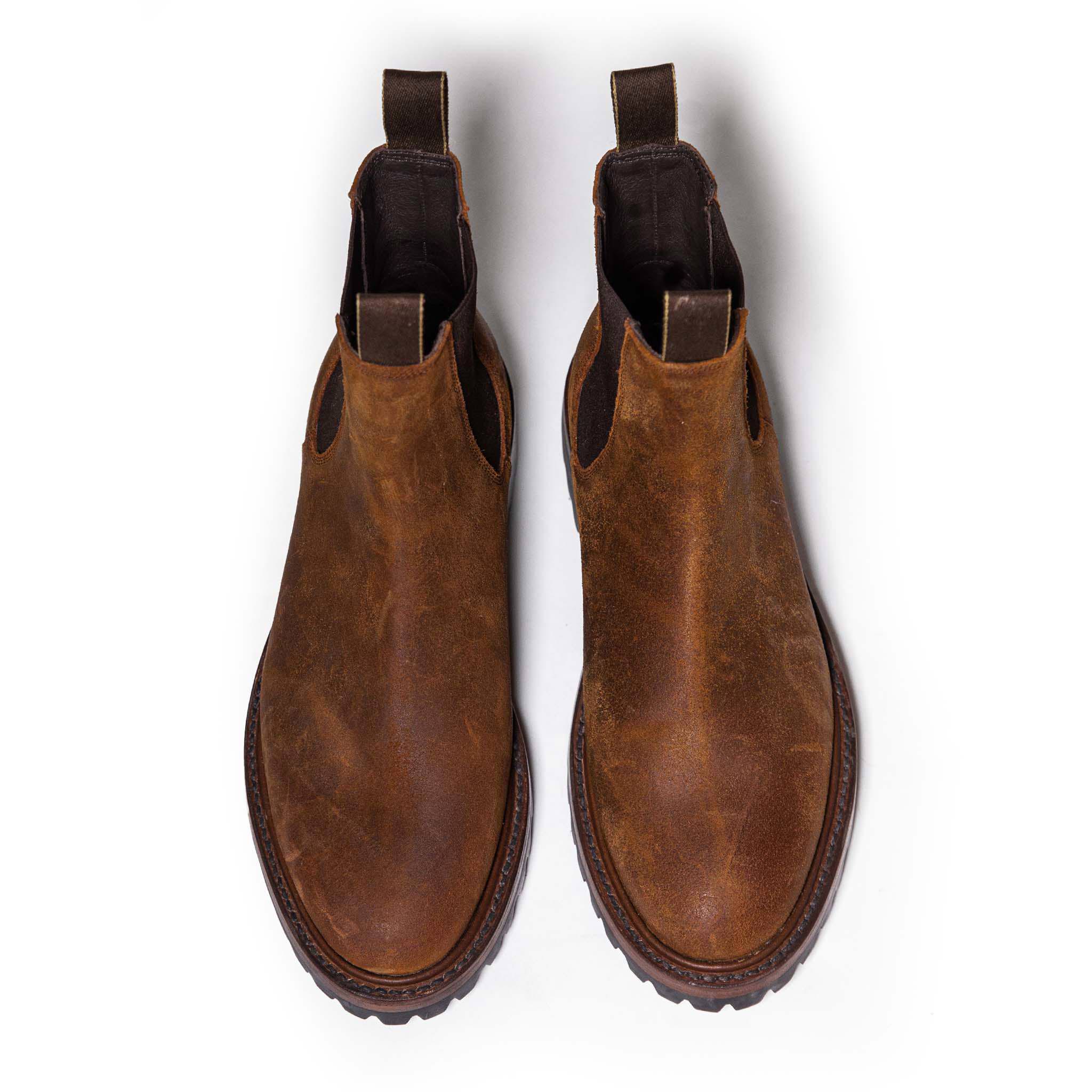 The Ranch Boot in Redwood Waxed Suede | Taylor Stitch